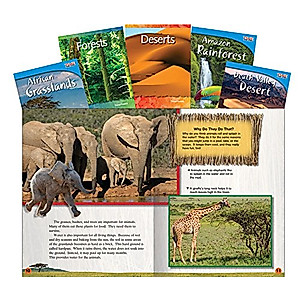 Teacher Created Materials - Classroom Library Collections: Earth's Ecosystem - 5 Book Set - Grades 3-5 - Guided Reading Level N - O
