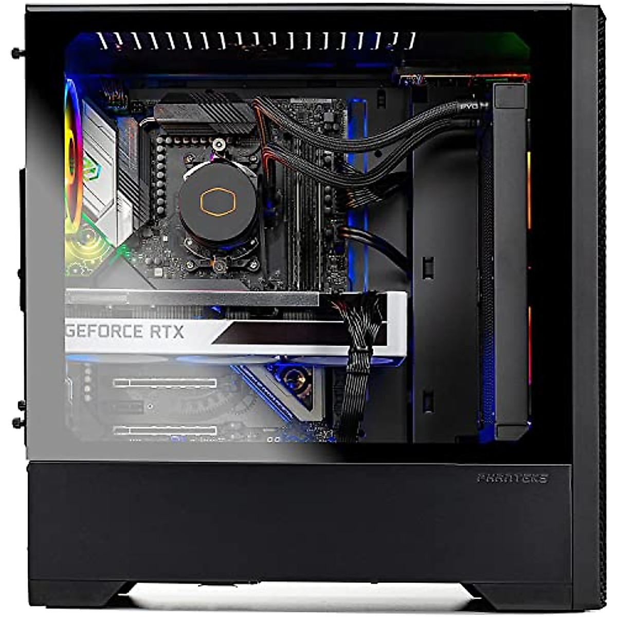 Skytech Gaming Blaze 3.0 Gaming PC Desktop – INTEL Core i7 11700F 2.5 GHz, RTX 3060 Ti, 1TB NVME SSD, 16G DDR4 3200, 600W GOLD PSU, AC Wi-Fi, Windows 10 Home 64-bit,Black