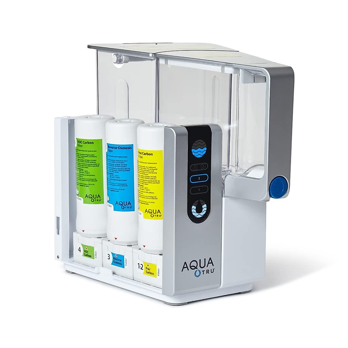 AquaTru Classic Countertop Water Filtration Purification System for PFAS & Other Contaminants with Exclusive Ultra Reverse Osmosis Technology (No Installation Required) | BPA Free (AquaTru Classic)