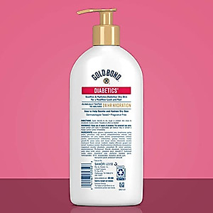 Gold Bond Diabetics' Dry Skin Relief Body Lotion, 13 oz., With Aloe to Moisturize & Soothe