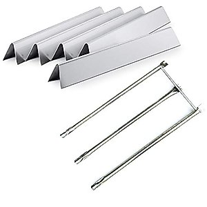 Direct Store Parts Kit DG230 Burner & Heat Plate Replacement for Weber Genesis Silver/Gold B&C, Spirit 700 Grill