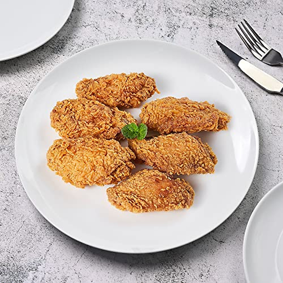 iboodi Cream White Porcelain Dessert Plates for Restaurant and Kitchen Set of 6 (6.5 Inches)