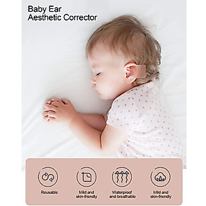 ZJchao Ear Corrector, 4 X 50cm Silicone Newborn Baby Ear Aesthetic Correctors Kids Infant Protruding Ear Patch Stickers Infant Protruding Ear Patch Stickers for Babies with Protruding Ears