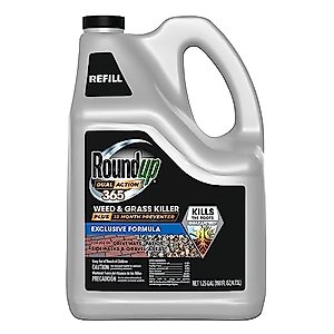 Roundup Dual Action 365 Weed & Grass Killer Plus 12 Month Preventer Refill, Kills & Prevents for up to 1 Year, 1.25 gal.