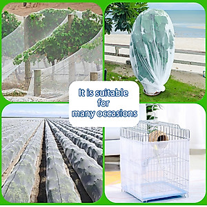 Daksha White Garden Netting, 2.4 x 3 m Ultra Fine Mesh Netting, 7.8 x 9.8 Ft Mosquito Netting Plant Covers Protection Netting for Vegetable Fruits Flowers (Packaging May Vary)