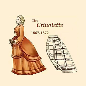 Pannier Petticoat Women Victorian Bustle Cages Hoop Skirt Cage Skirt for Women (Victorian White 4 Hoops)