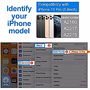ZVE iPhone 11 Pro Wallet Case, iPhone 11 Pro Case with Credit Card Holder Slot Crossbody Handbag Purse Wrist Strap Zipper Leather Case Cover for Apple iPhone 11 Pro 5.8 inch 2019 - Black
