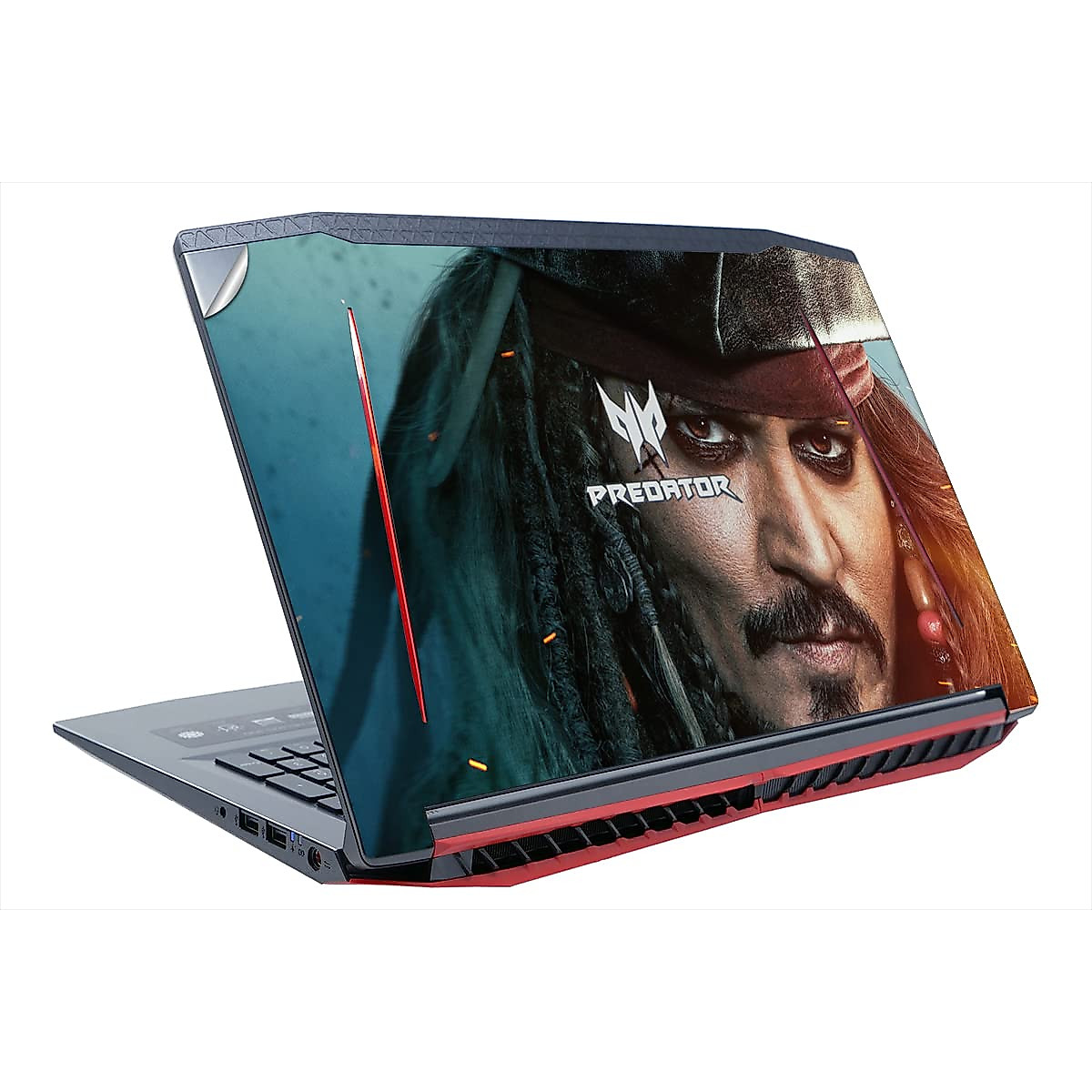 GADGETS WRAP Printed Vinyl Top Only Skin Sticker Decal for Acer Predator Helios 300 15.6 MN - Pirates of The Caribbean Dead Men Tell no Tales Jack Sparrow