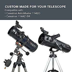 Celestron – EclipSmart Safe Solar Eclipse Telescope Filter – Meets ISO 12312-2:2015(E) Standards – Works on AstroMaster 114EQ & Celestron 114AZ-SR Telescope – View Eclipses & Sunspots – Safe, Snug Fit