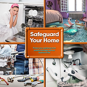 Aquaboon 50 & 200 Micron Reusable Spin Down Sediment Filter for Well Water AB-PF50M Whole House Sediment Water Filter System 1" MNPT+3/4" FNPT - Sediment Trap Pre-Filtration - Water Prefilter System