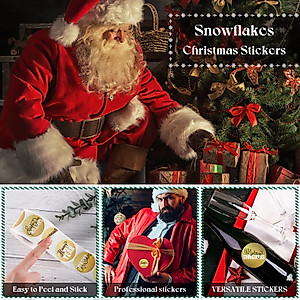 1000 Pieces 1.5 Inch Happy New Year Stickers Holiday Stickers for Cards Cute Holiday Package Sticker for Envelope Happy New Year Label Circle Sticker Roll for Handmade Goods Greeting Card