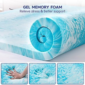 ABENE 3 Inch Dual Layer Memory Foam Mattress Topper 233
