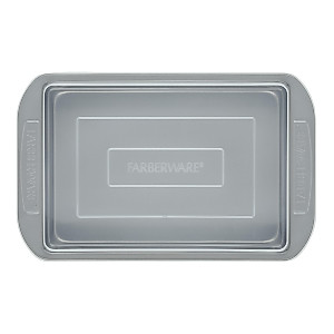 Farberware Nonstick Bakeware Baking Pan With Lid / Nonstick Cake Pan With Lid, Rectangle - 9 Inch x 13 Inch, Gray
