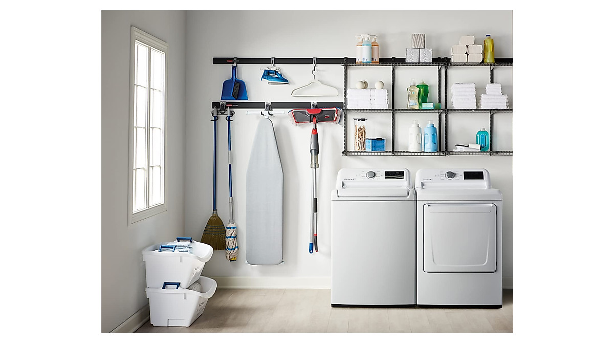 Rubbermaid FastTrack Wall Storage System - Heavy-Duty Garage Organizer