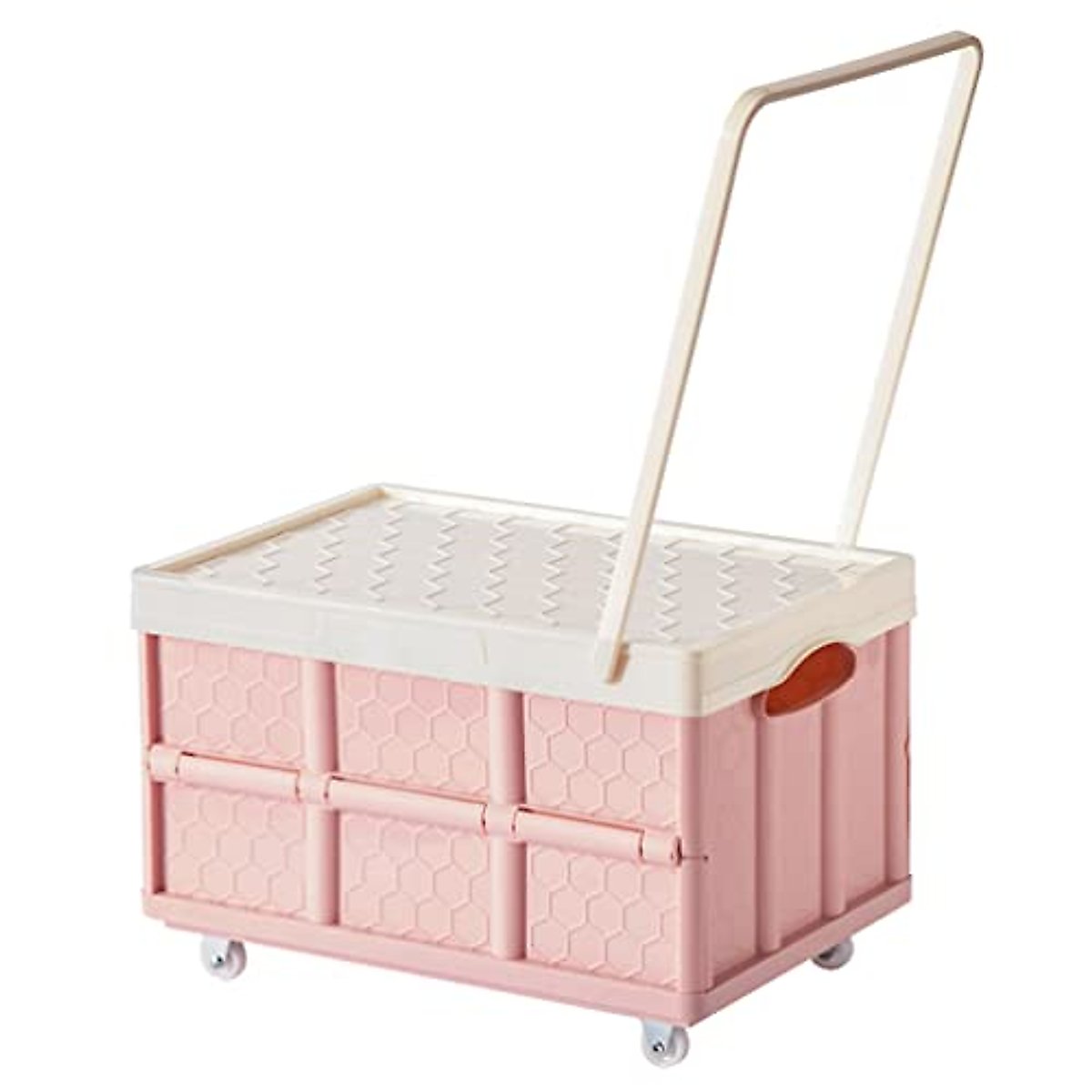 Zerodeko Collapsible Storage Bins Lidded Storage Bins Plastic Tote Storage Box Container Stackable Folding Utility Crates Clothes Storage Organizer Storage Box Folding Book Case Moving Boxes