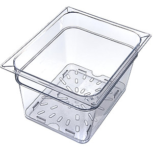 Carlisle FoodService Products 1023507 StorPlus Half Size Polycarbonate Drain Shelf, Clear (Pack of 2)