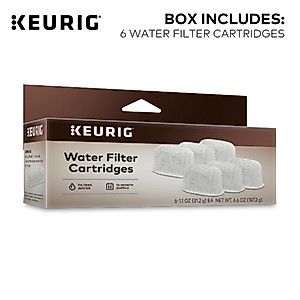 Keurig Water Filter Refill Cartridges, Replacement Water Filter Cartridges, Compatible with 2.0 K-Cup Pod Coffee Makers, 6 Count (Packaging May Vary)