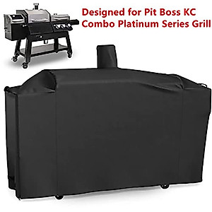 Heavy Duty Replacement Grill Cover for Pit Boss KC Combo Platinum Series Grill with Handles, All Weather Protection Waterproof Cover