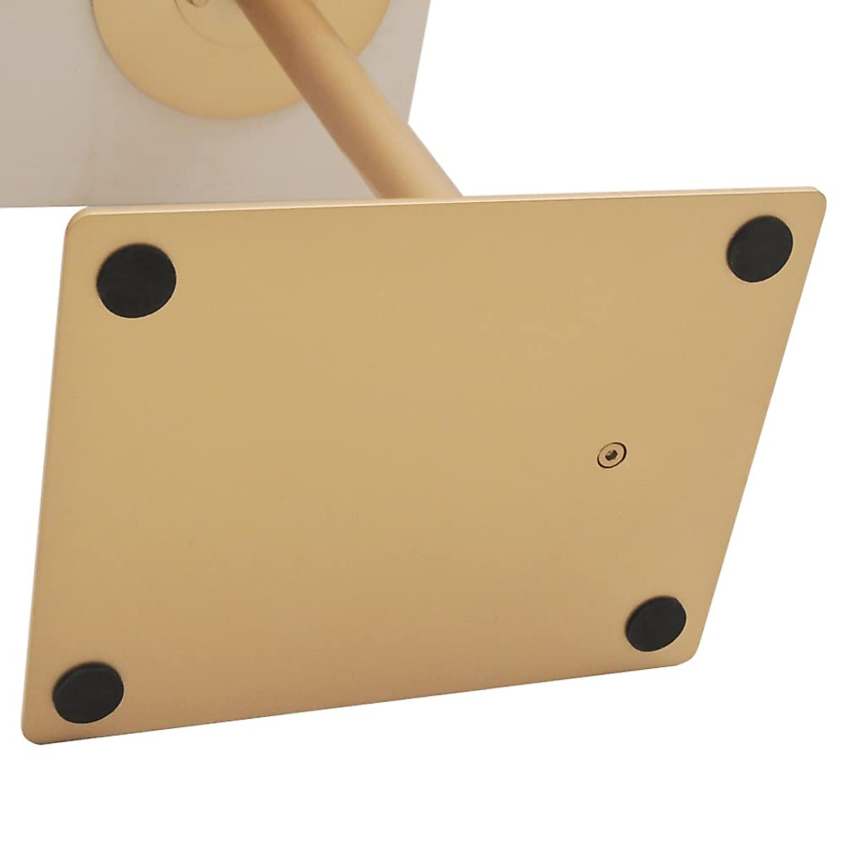 Cre Cra C Shaped End Table Snack Side Table for Couch Marble Top Under Couch Table Sofa Side Table for Couch Living Room Bedroom