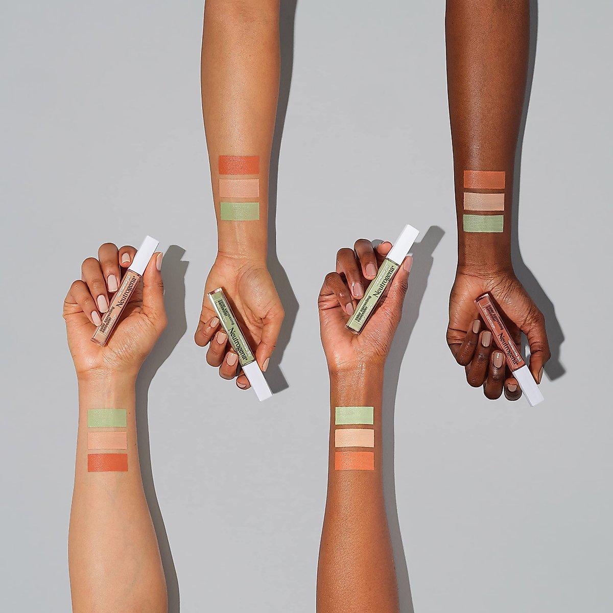 Neutrogena Clear Coverage Color Correcting Lightweight Face Concealer Makeup with Niacinamide & Green Pigment to Help Reduce Redness, 0.24 Fl Oz