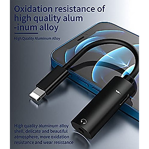 Headphone Adapter for Lightning to 3.5mm AUX Audio Jack and Charger Dongle Earphone Splitter for iPhone 11 12 Mini pro max xs xr x se 7 8 Plus Ipad Air Power Charging Connector Apple MFI Certified