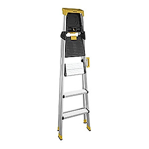 COSCO 6 ft Commercial Aluminum Project Ladder (Yellow)