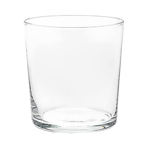 Restaurantware Sumi 12.5 Ounce Double Old Fashioned Glasses Set of 12 Lead-Free Scotch Glasses - Tempered Dishwasher-Safe Glassware Clear Glass Whiskey Glasses Serve Cocktails and Liquors