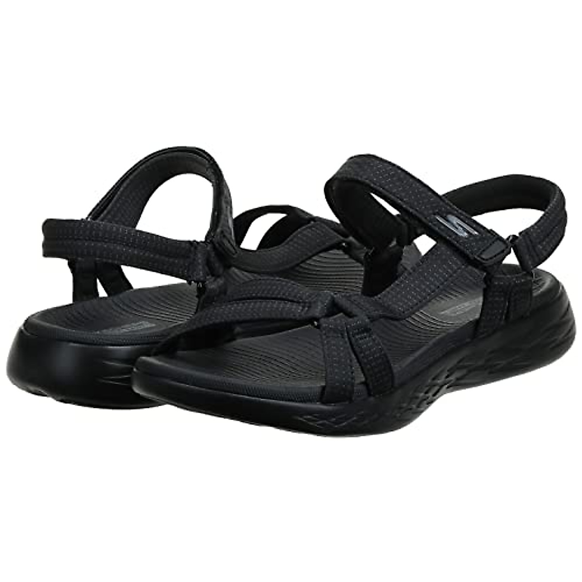 Skechers womens On-the-go 600 - Brilliancy Sport Sandal, Black, 10 US