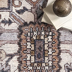 nuLOOM Sasha Machine Washable Medallion Ultra Thin Area Rug, 5x8, Pink