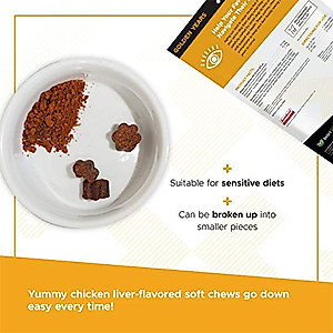 VetriScience Golden Years Clear and Bright for Senior Dogs, Chicken Liver, 60 Soft Chews - Promotes Eye Health with Powerful Antioxidants