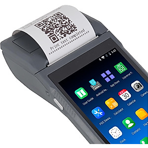 POS PDA Q2i Receipt Printer 58mm High Speed Thermal Printer with Android 8.1, 5.5’’ Touch Screen. Handheld Mobil Point of Sale Tablet. Scan1D barcodes. Support 3G. 1GB RAM + 8GM ROM