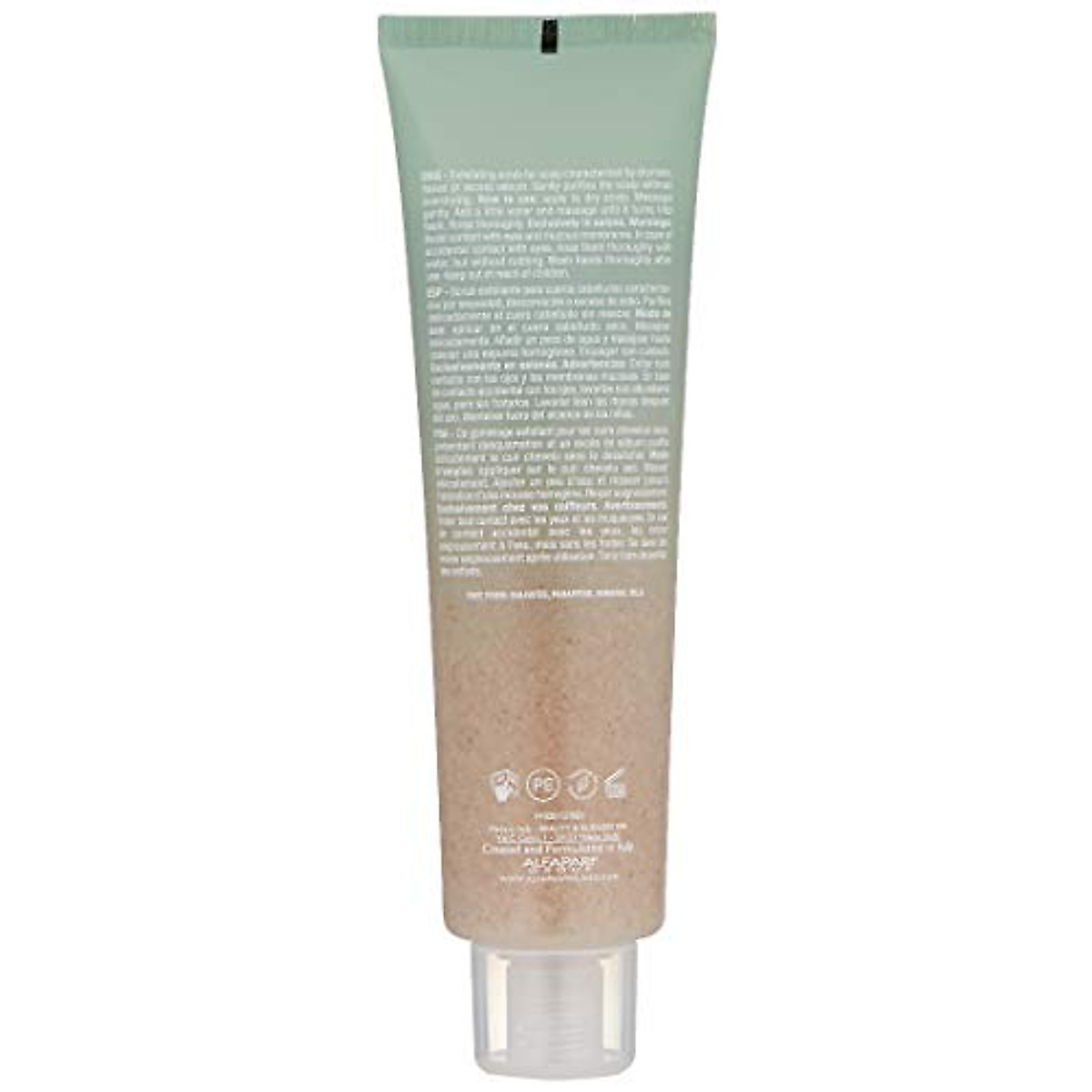 Alfaparf Milano Semi Di Lino Scalp Rebalance Hair Scrub for Dry Scalp - Gently Exfoliates - For Excessive Oiliness and Flakes - Professional Salon Quality - 5.3 Oz.