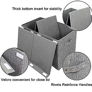 popoly Toy Box Chest 26"x17" x17", Large Toy Box Chest 25"x13" x16"