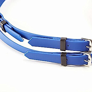 N/A PVC Horse Head Collar Bridle Riding Rope Adjustable Horse Riding Equipment Equestrian Accessories (Color : Blue)