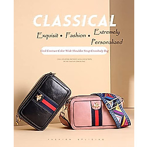 UEOE Crossbody Bags for Women,PU Leather Crossbody Purses for Women,Shoulder Bag Retro Classic Purse Clutch Shoulder Tote HandBag (BLACK)