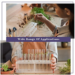 Xuhal 200 Pack Clear Plastic Test Tubes 12 x 100mm 12 ml Plastic Tubes with Caps Candy Tubes Test Lab Tubes for Scientific Themed Birthday Party Supplies