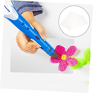 KICHOUSE 10pcs Board 3D Pen Accessories Painting Mat 3D Drawing Paper Templates 3D Pen Stencils 3D Pen Mat Basic Template 3D Pen Graffiti Pad 3D Printing Pen Mat PVC White