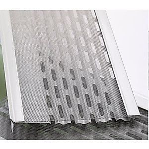 Waterlock DIY 6”Leaf Protection|Sample|Stainless Steel mesh|White Aluminum Gutter Covers|Contractor Grade|Gutter Guard from Manufacturer|Made in The USA