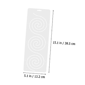 EXCEART Embroidery Template Embroidery Tools Quilting rulers Embroidery Stencils Quilting Tools Sewing Measure Tool Transparent Sewing Template Drawing Template pp Crimping Proofing Ruler