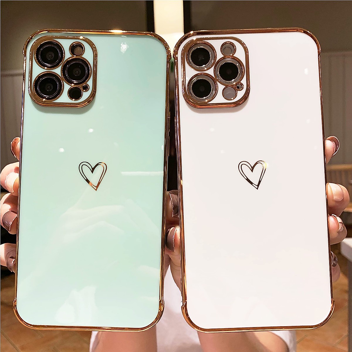 LUTTY Compatible with iPhone 14 Pro Max Case Cute, Soft Tup Phone Cases for Women, [Full Reinforced Camera Protection] & [Raised Corners Bumper] Cover for 14 Pro Max (6.7 Inch)-Pink