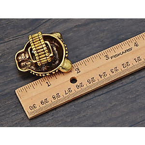 Alilang Antique Golded Tone Ruby Red Crystal Rhinestones Cheetah Feline Stretch Ring