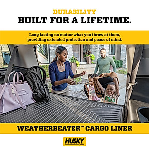 Husky Liners | Weatherbeater Series | Cargo Liner - Black | 28811 | Fits 2011-2015 Kia Sorento w/ 3rd Row Seats 1 Pcs