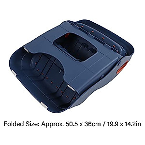 Drfeify Kids Two Step Stool,Thicken Slip Resistance Toddler Footstool,Folding Stable Base Lightweight Potty Training Stool for Bathroom (Red Blue)