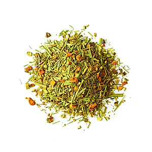 Rishi Tea Turmeric Ginger Herbal Tea - USDA Organic Direct Trade Loose Leaf Tea, Certified Kosher, Caffeine Free Ayurvedic Tea Blend, Immune Support with Citrus for Taste - 16 Ounces (Pack of 1)