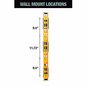 DEWALT 3-Piece Wall Mount Cantilever Wood and Lumber Storage Rack for Workshop Shelving, Multi-Depth Storage, Supports a Total of 273 lbs.