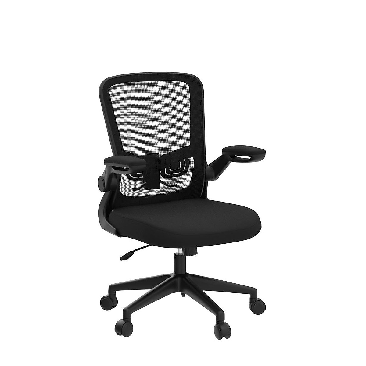 FelixKing Office Chair, Home Desk Chair with Lumbar Support Adjustable Height and Swivel Gaming Computer Chair with Flip up Armrests for Meeting Room (Black)