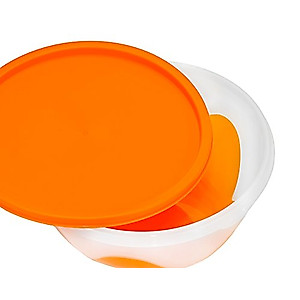 Nested & Stackable Bowl/Food Storage Containers, Silicone Plastic 5 Piece Multi-Purpose Set