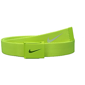 Nike Men's Tech Essential Web Belt, Volt, One Size