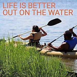 BKC UH-KC271 Two-Wheeled Cart for Kayaks, Stand Up Paddle Boards, Canoes - Easy Overland Transport at the Lake, Beach, or Reservoir