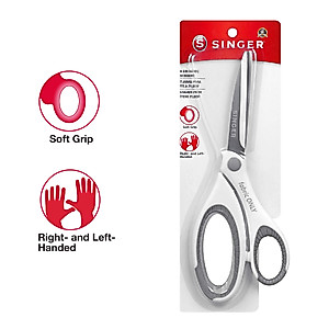 SINGER 07170 8-1/2-Inch Sewing Scissors with Comfort Grip